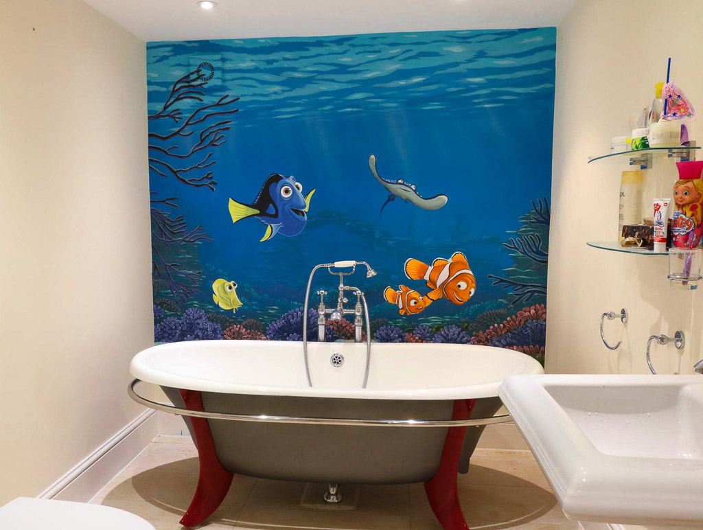 Finding Nemo Bathroom Mural | Sacredart Murals