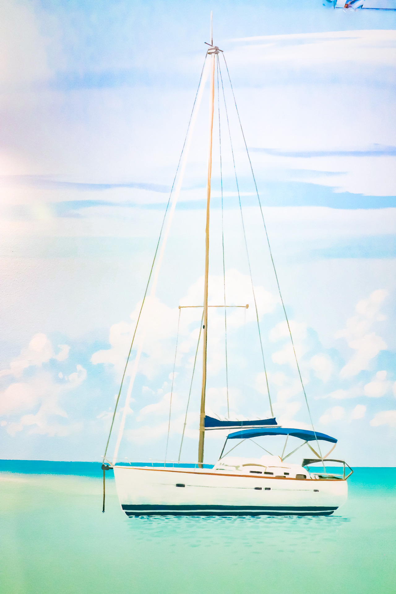 Caribbean Pool Mural | Sacredart Murals